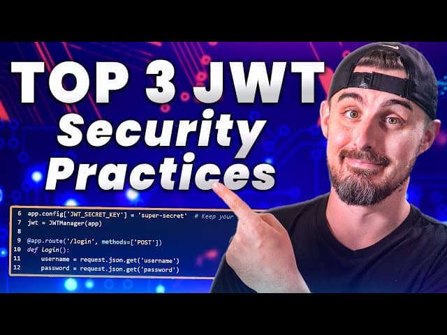 Top 3 security best practices for handling JWTs | Snyk
