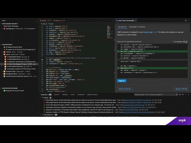 Find, auto-fix, and prioritize intelligently, with Snyk's AI-powered ...