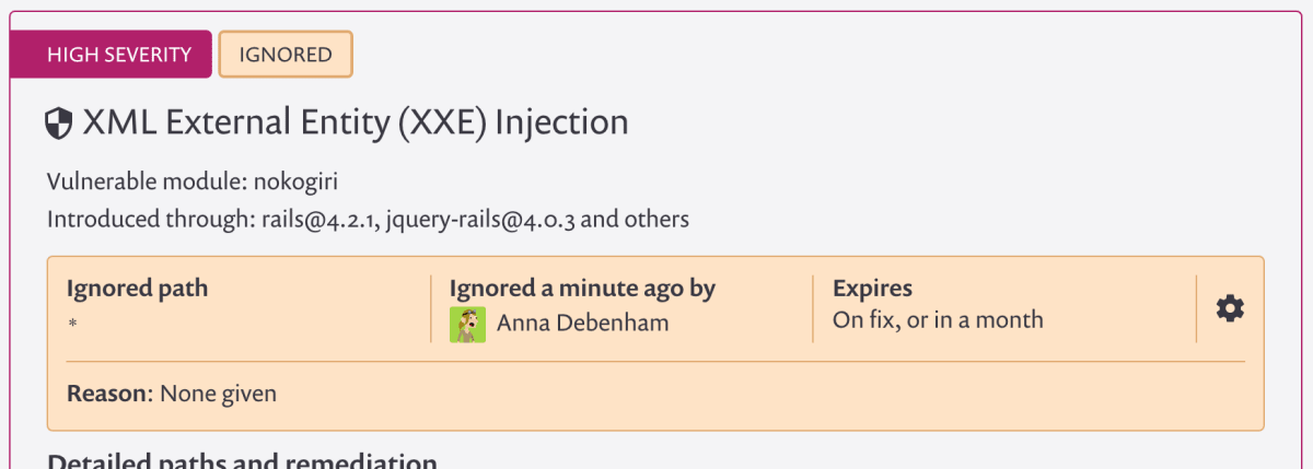 Suppressing issues in Snyk | Snyk