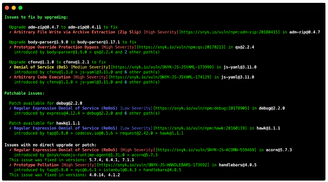 Snyk CLI cheat sheet | Snyk
