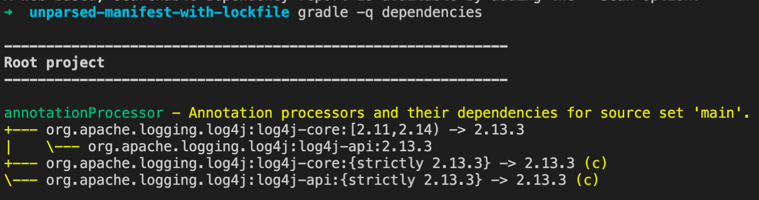 Improved Security Testing For Git Based Gradle Projects Using Lockfile