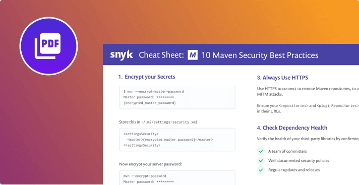 10 Maven Security Best Practices Snyk