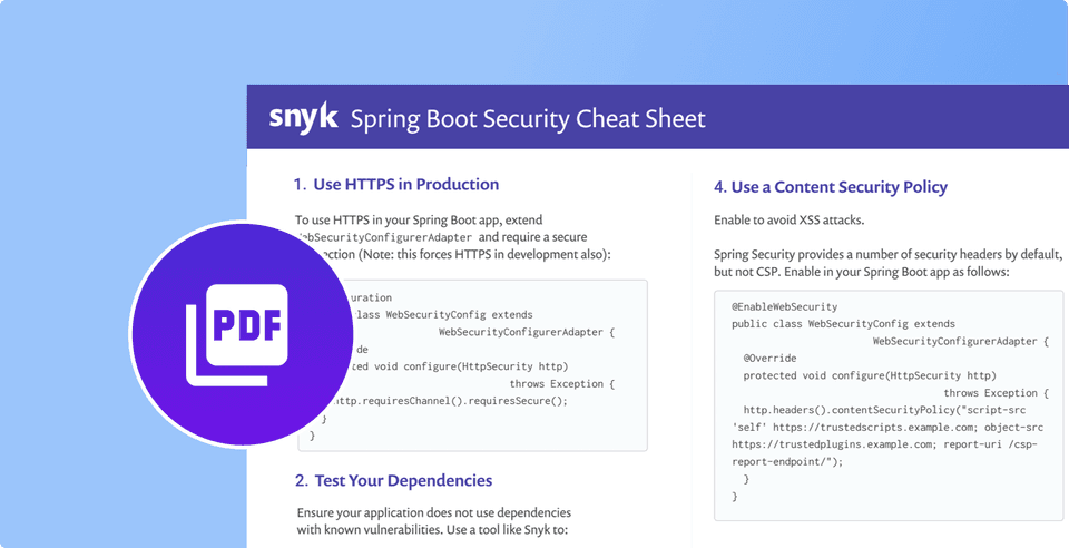 10 Spring Boot Security Best Practices Snyk